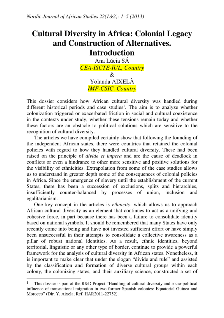 Colonial Legacy in Guinea: Impacts on Society And Culture – Afro Discovery